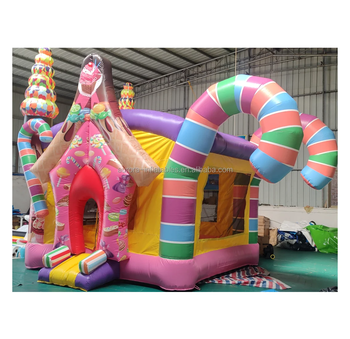 Commercial Moonwalk Inflatable Candy Land Bouncer Jumping Bouncy Castle ...