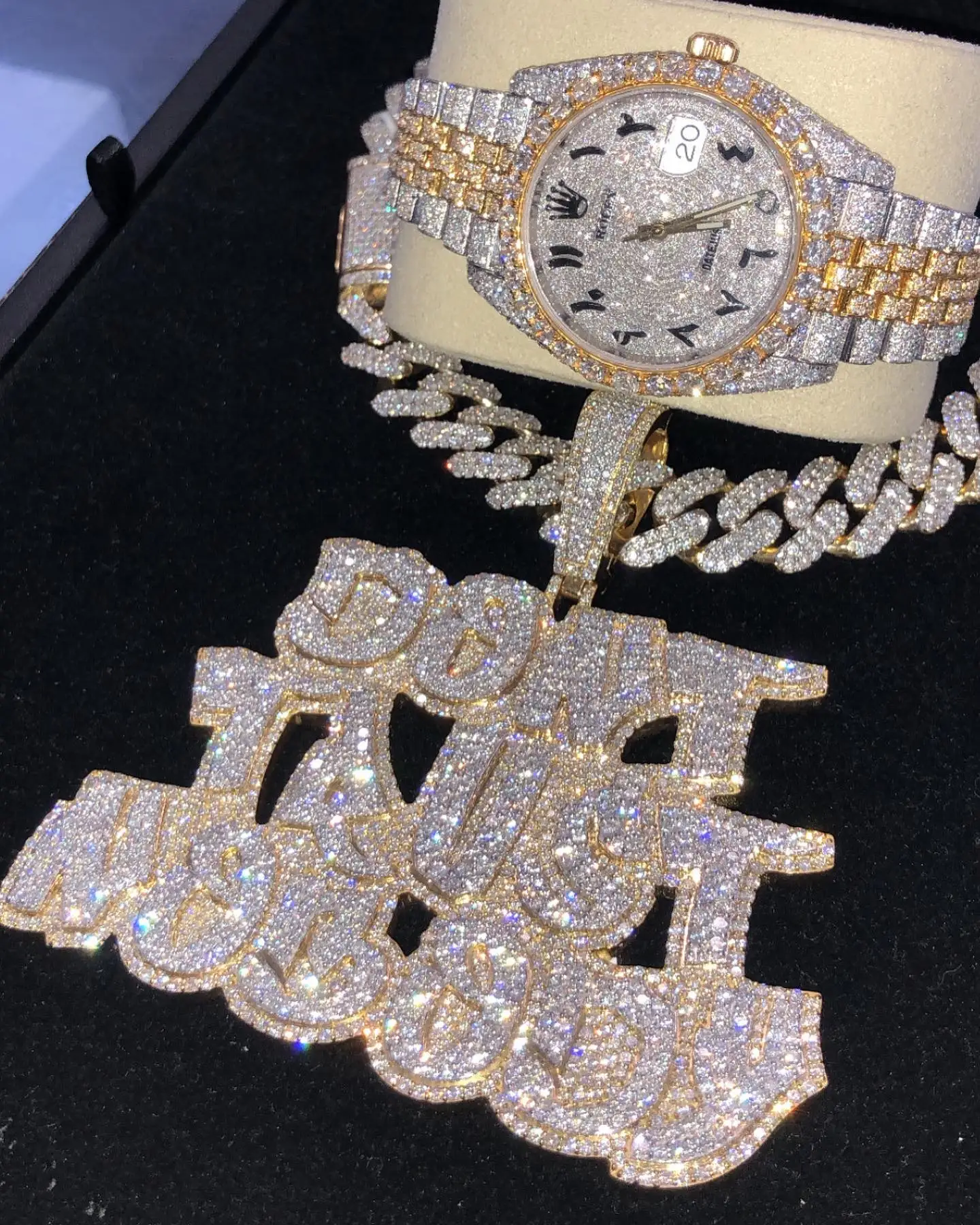 Customized Vvs Moissanite Diamond Name Letter Pendant Mens Iced Out ...