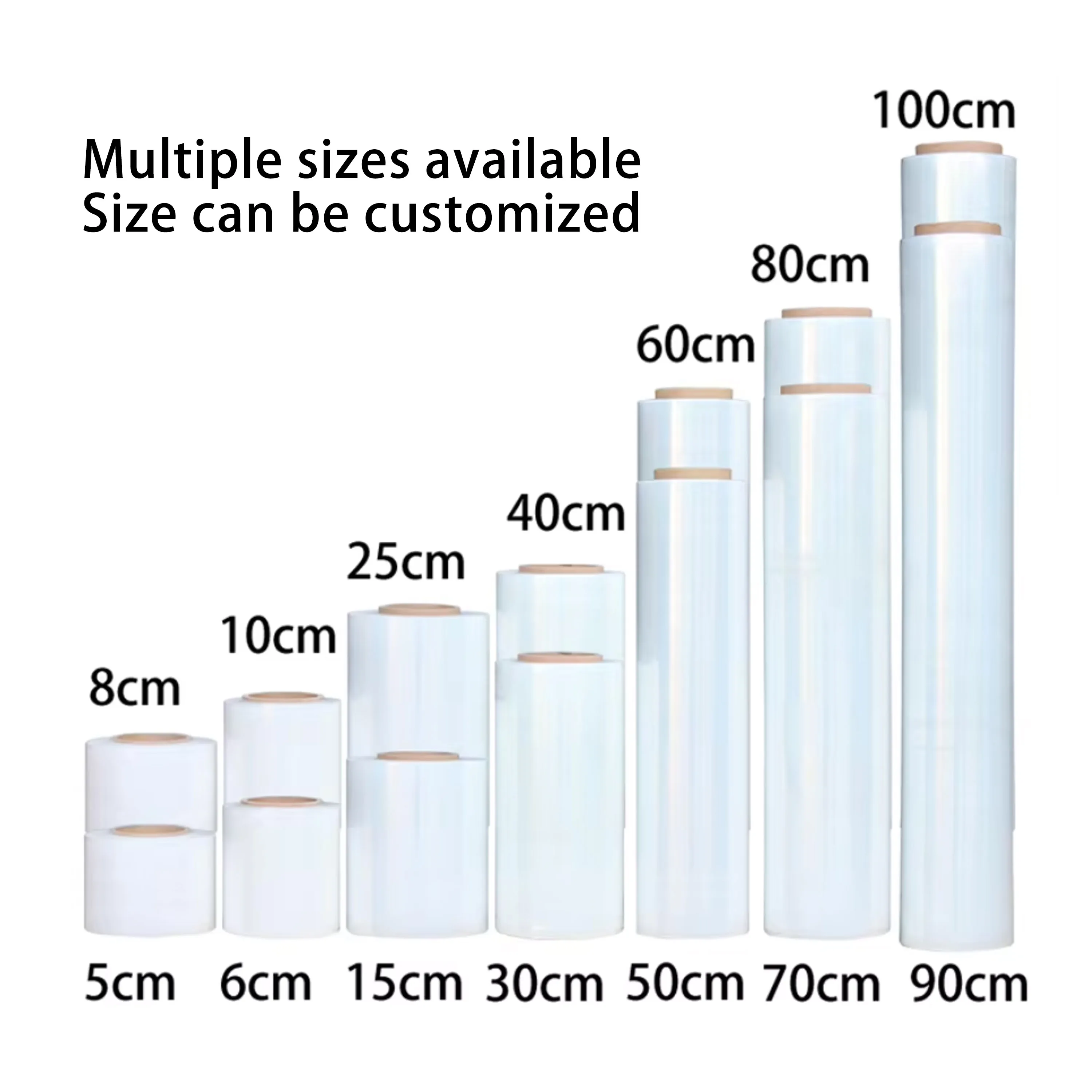 2.1kg*250m Pallet Packaging Transparent Lldpe Stretch Film Rolls Soft ...