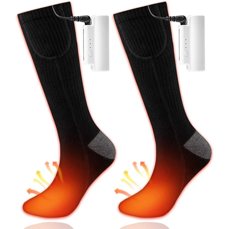 Wholesale Winter Warm Heated Socks Rechargeable Battery Knee High ...