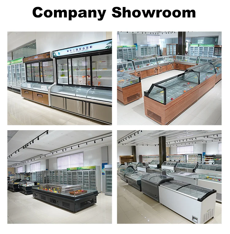 Open Air Display Chiller Refrigerated Produce Display Cooler Inner ...