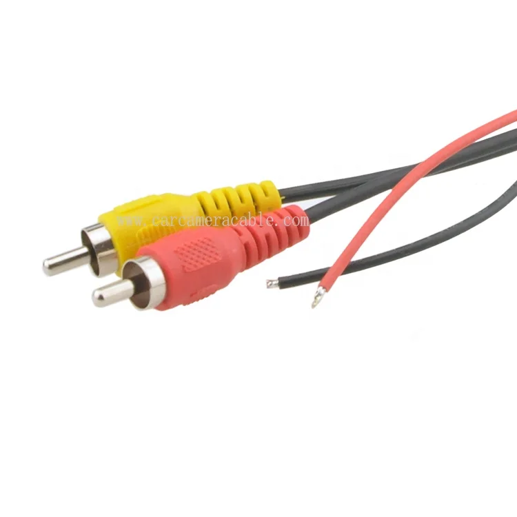 KOREA 6pin Mini Din Male to RCA Audio Video Cables for Vehicle Cameras