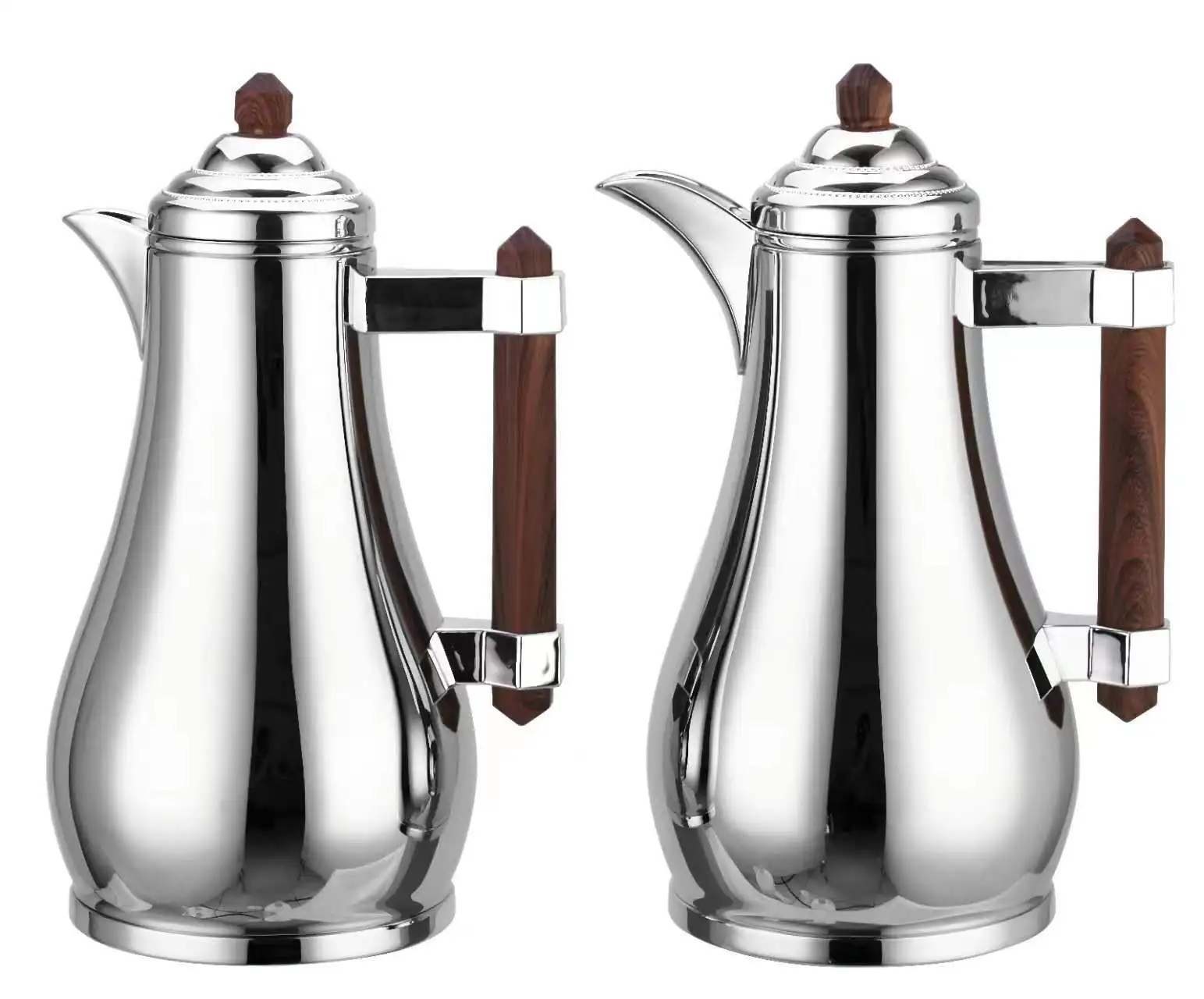 Arabic Bonzer Style Vacuum Teapot Set - 1000ml Plastic Shell Glass Inner