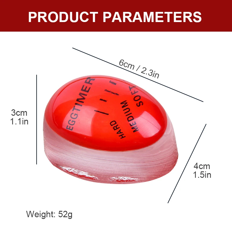 Egg Timer - Perfect for Cooking Yummy Soft & Hard Boiled Eggs