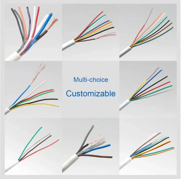 Alarm Cable 4-12 Cores Solid Stranded Copper/CCA Security Cable 22AWG ...