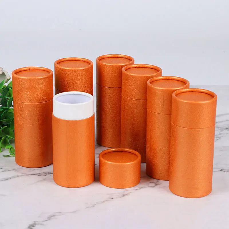 Custom Logo Cardboard Cylinder Paper Tube Biodegradable Kraft Round ...