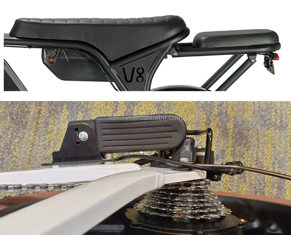 Moped Fat Bike Elettrica Ouxi V8 Max Electric Ebike Dual Battery Long ...