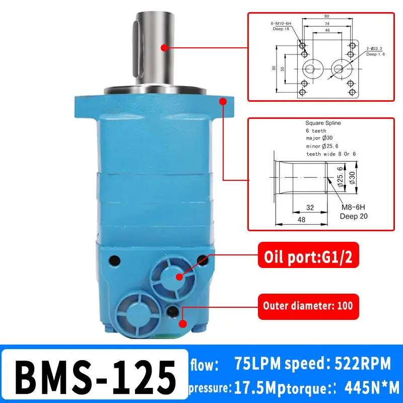 YOLON BMS Series Hydraulic Motors - Durable & Pressure Resistant