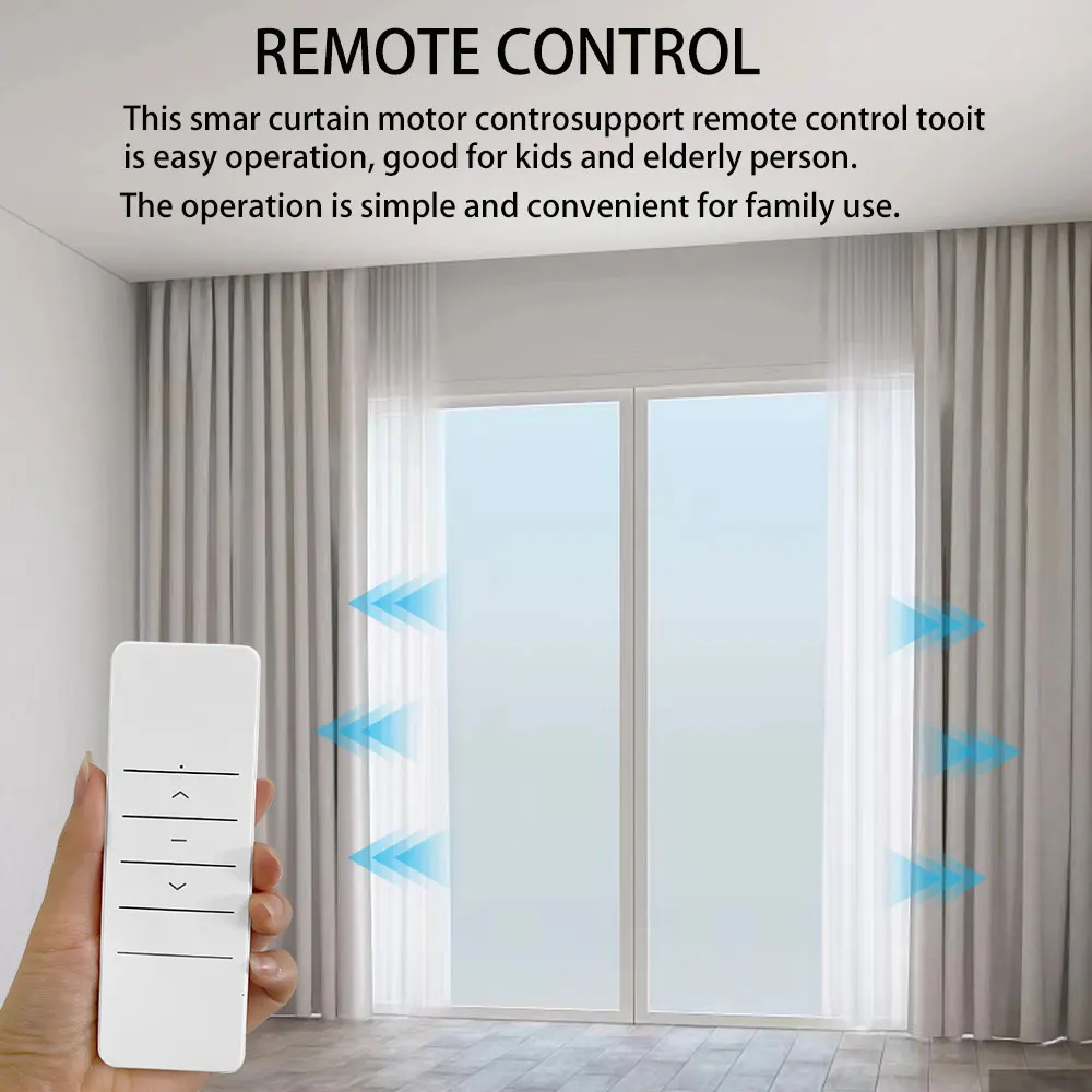 Smart Curtain Control Motor - Battery Powered & Voice Control