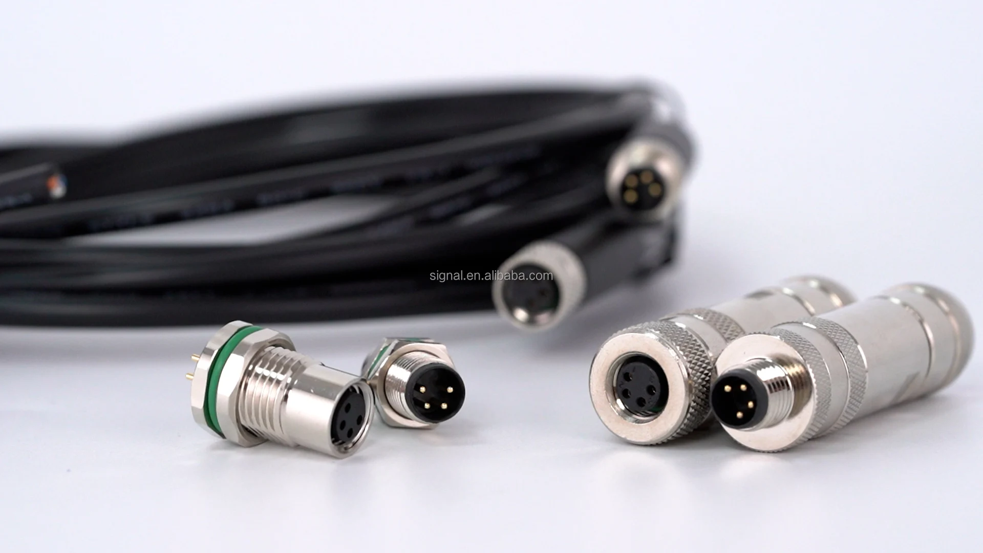 SIGNAL M12 Connector Female SMT Shell Factory Price M12 Waterproof ...