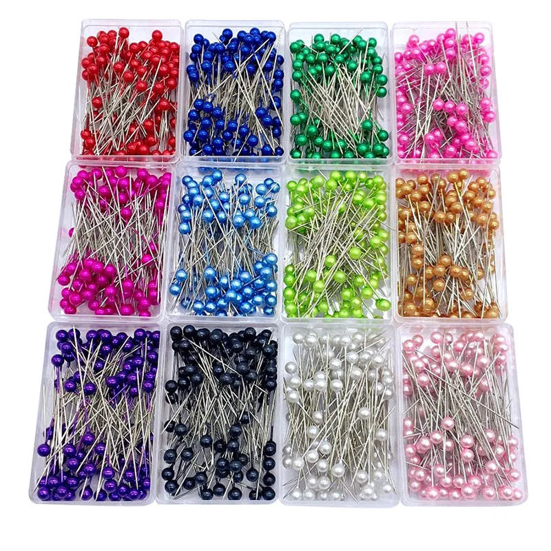 Factory Direct Metal Pearl Needle Pin Bead Sewing Needle Set with 12 ...