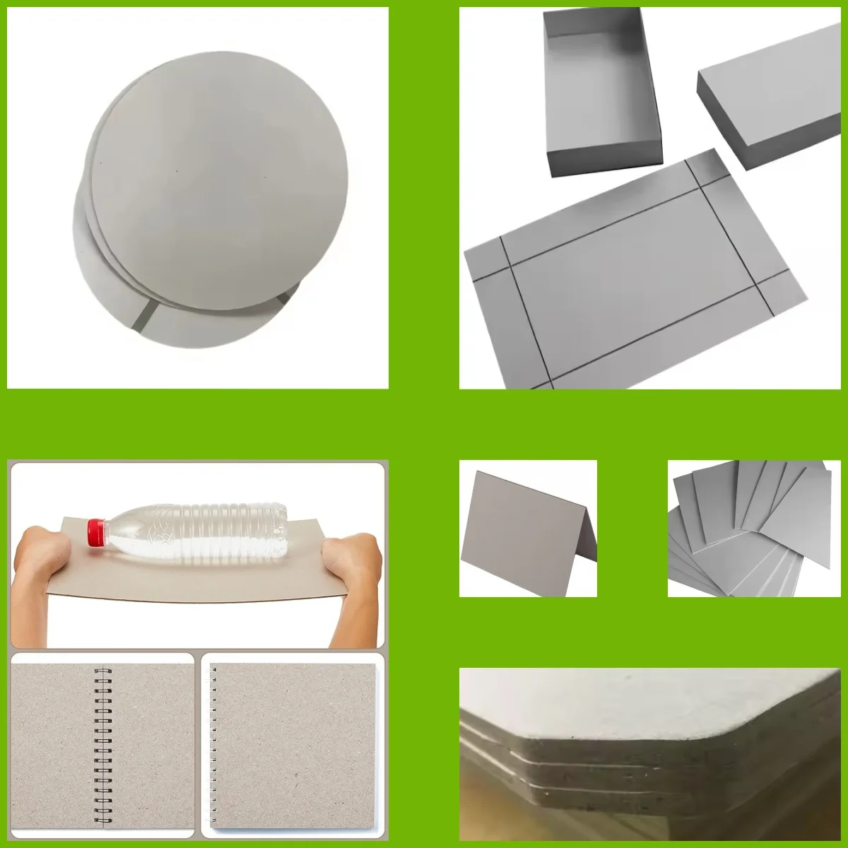A2 Grey Cardboard Sheets - Durable & Recycled Paper Board