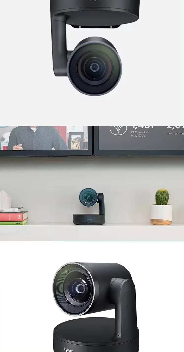 Logitech Rally CC4900E 4K HD Webcam Large Conference Business Office ...