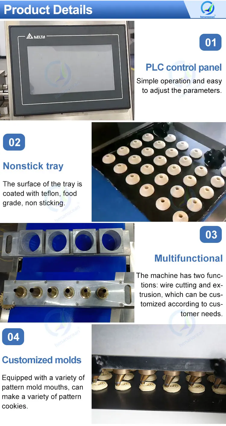 Automatic Decorate Cutter Drop Extruder Fortune Depositor Small Macaron ...