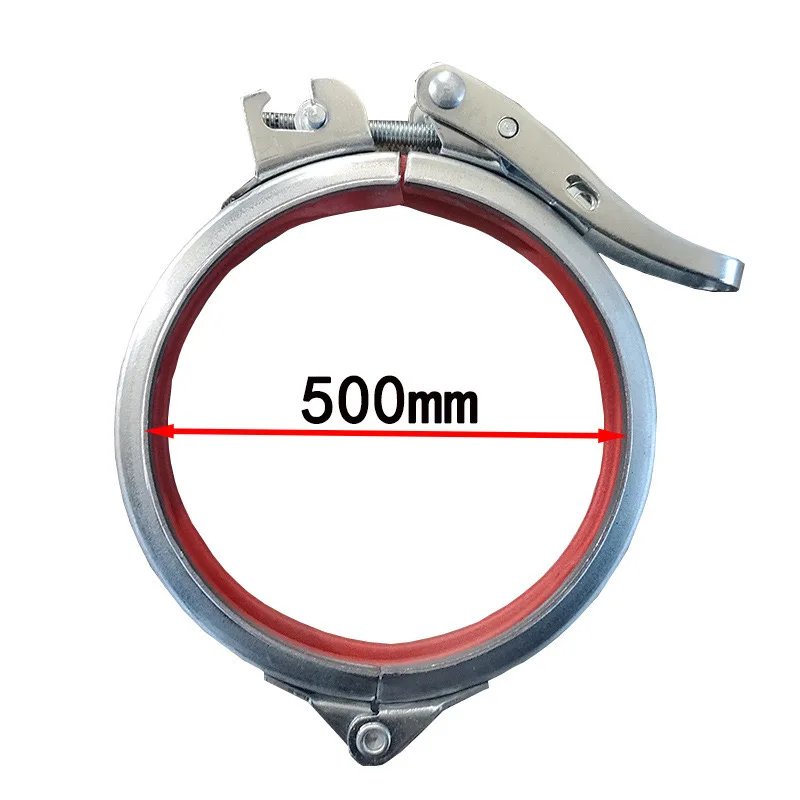 Adjustable clamping ring hose clamp with lever for flexible and rigid ...