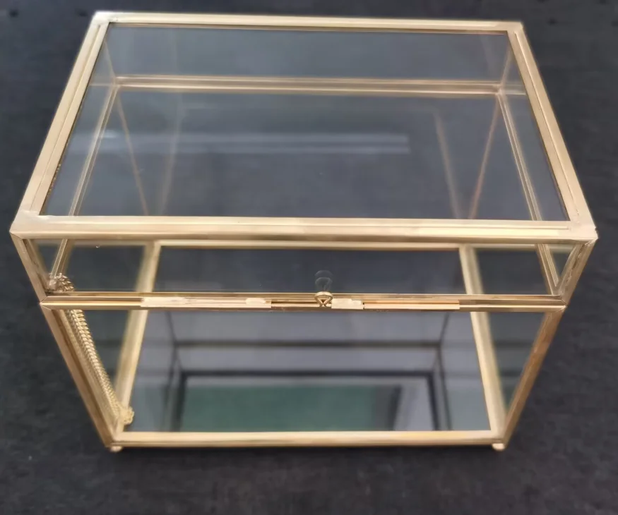 Clear Beveled Glass Display Box,4 X 6 To Hold Your Loved Keepsakes With ...