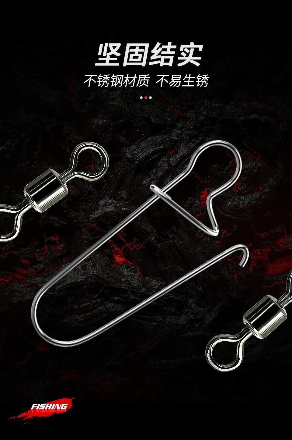 Fishing Pin Swivel Snap Hook Stainless Steel - Durable & Versatile
