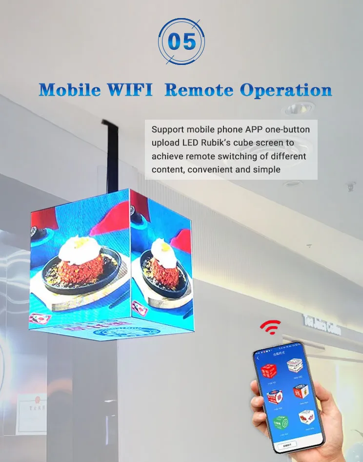 Outdoor Waterproof Advertising P2.5 Led Pixel Video Logo Sign Led Cube ...