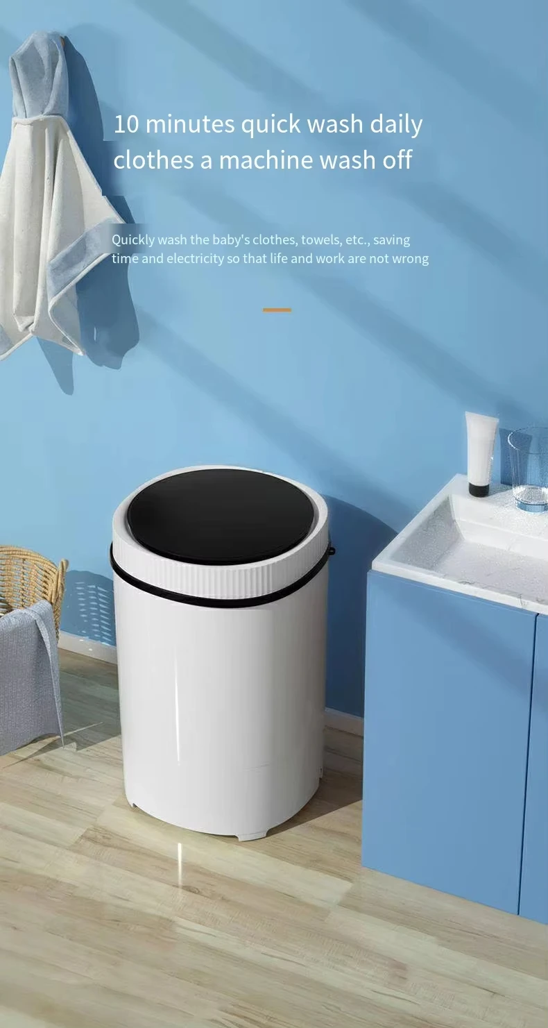 Single Barrel Mini 7.5kG Washing Machine with Dual Purpose and Semi ...