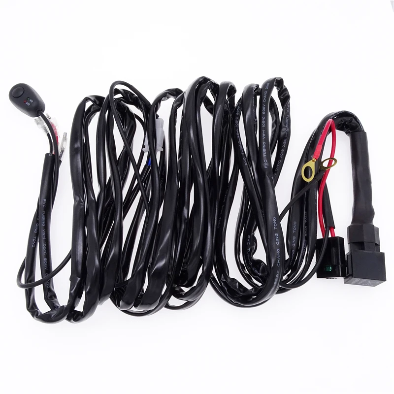3m Universal Harness Kit 1 to 2 Led Light Bar Cable 40A 12v 24v Switch ...