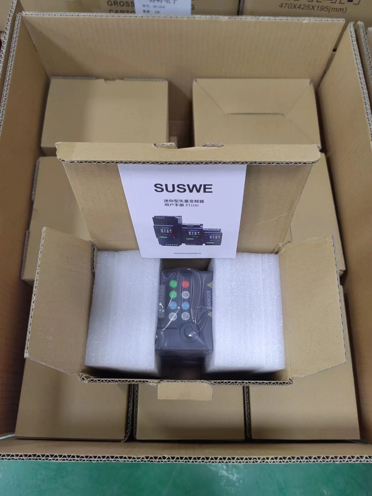 SUSWE HE100 7.5KW Variable Frequency Drive Inverter - 220V AC Input to ...