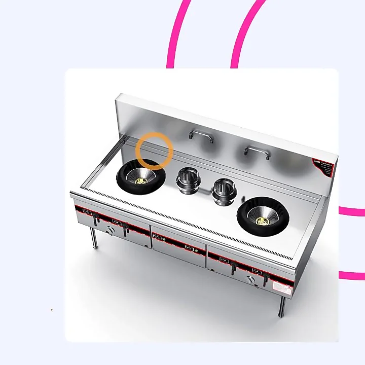Stainless Steel Standing Commercial Gas Butane Cooker Wok Stove Double ...