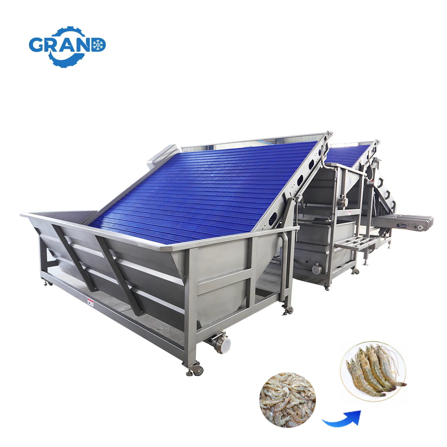 Industrial Automatic Seafood Processing Shrimp Grading Machine - Buy ...