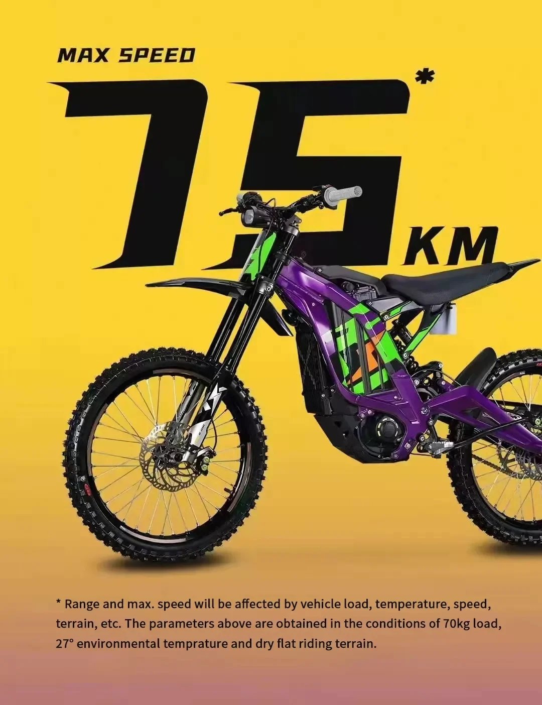 Original Sur Ron Light Bee X 60v 38ah Offroad 6000w 72v 50ah Electric ...