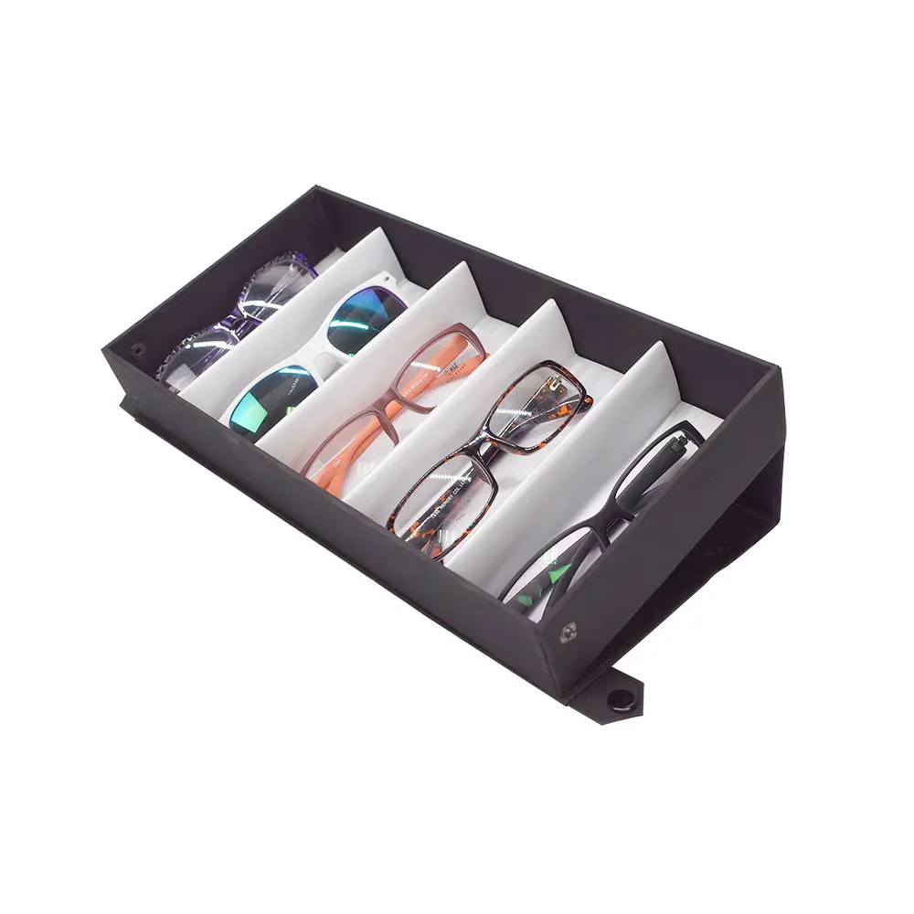 Portable Display Showcase Eyeglass Display Tray Sunglasses Organizer ...