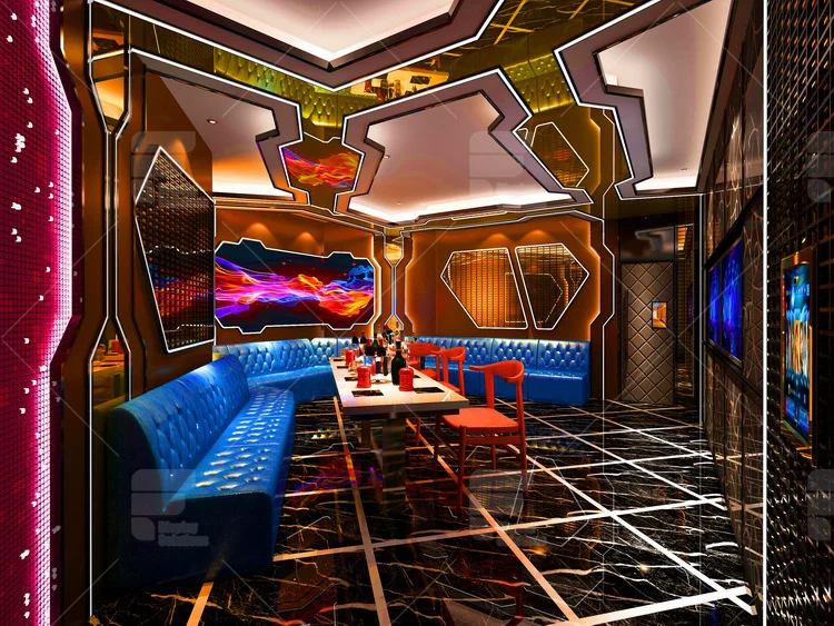 Customized Modern Bar Seating Sofa for Night Club Design