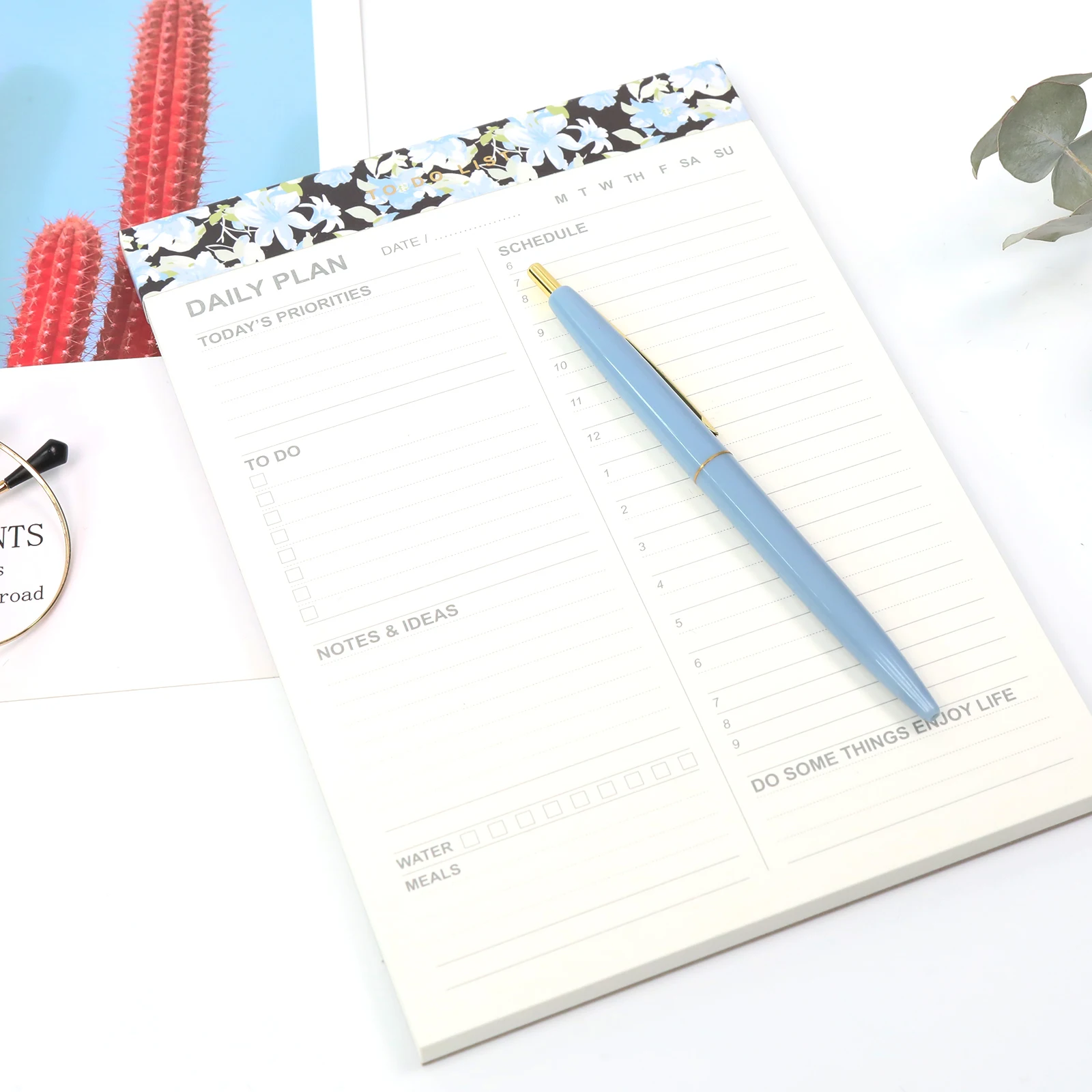 Custom Colorful Margine A5 Daily Writing Lined Tablets Memo Pad to Do ...