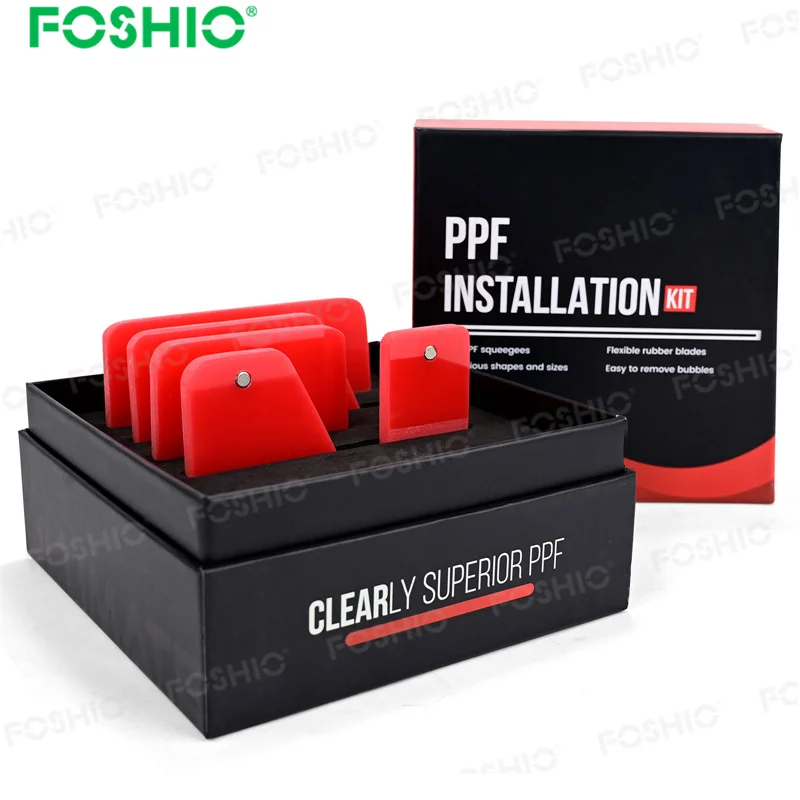 Foshio Red Magnetic PPF Film Installation Tools - Durable & Efficient