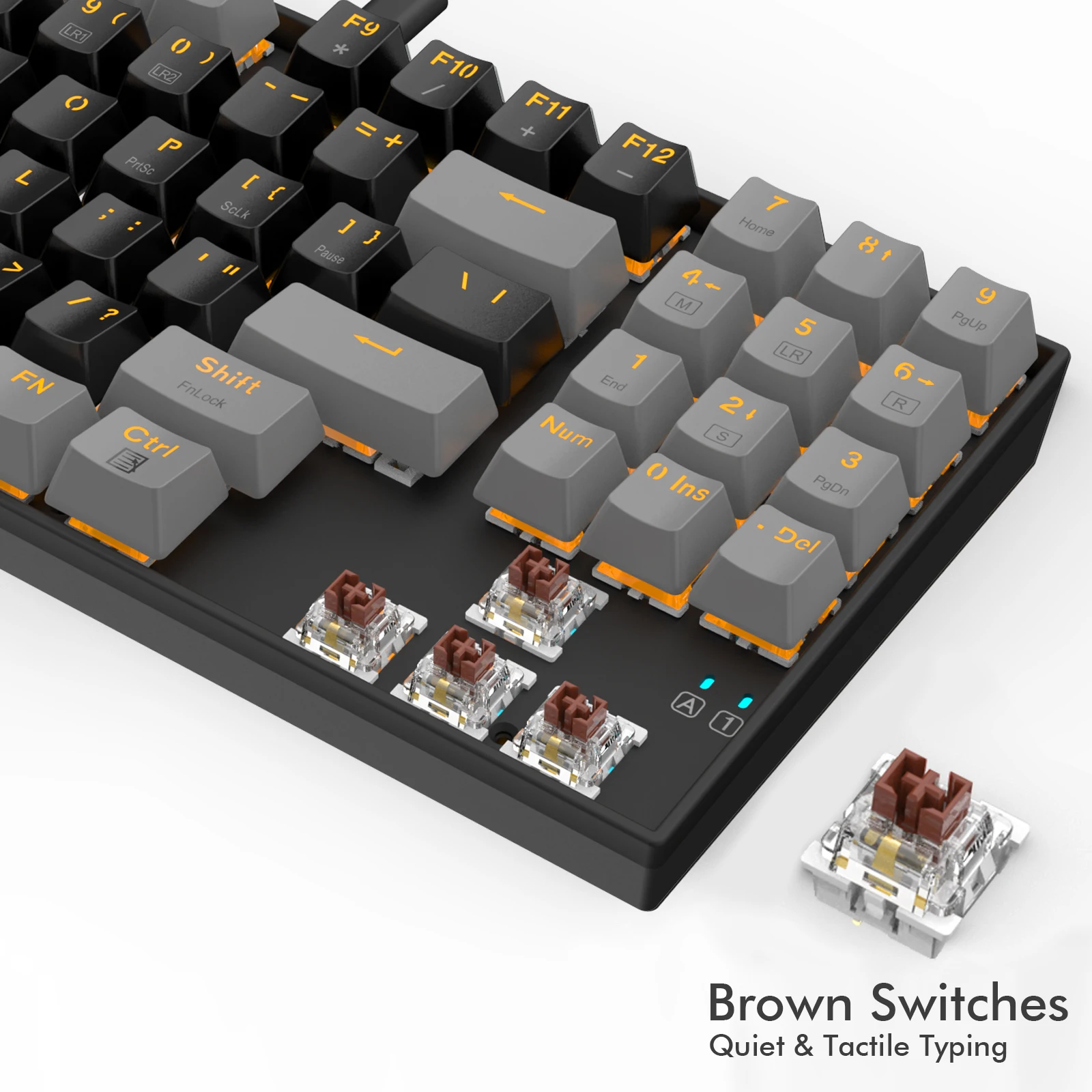 New Design Tkl Mechanical Keyboard Pbt Compact Led Backlight Wired ...