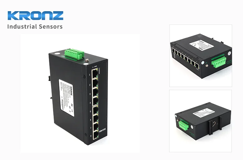 Kronz Unmanaged Ethernet Switches 8-port Poe Port 100 M Bit/s Ip40 Din ...