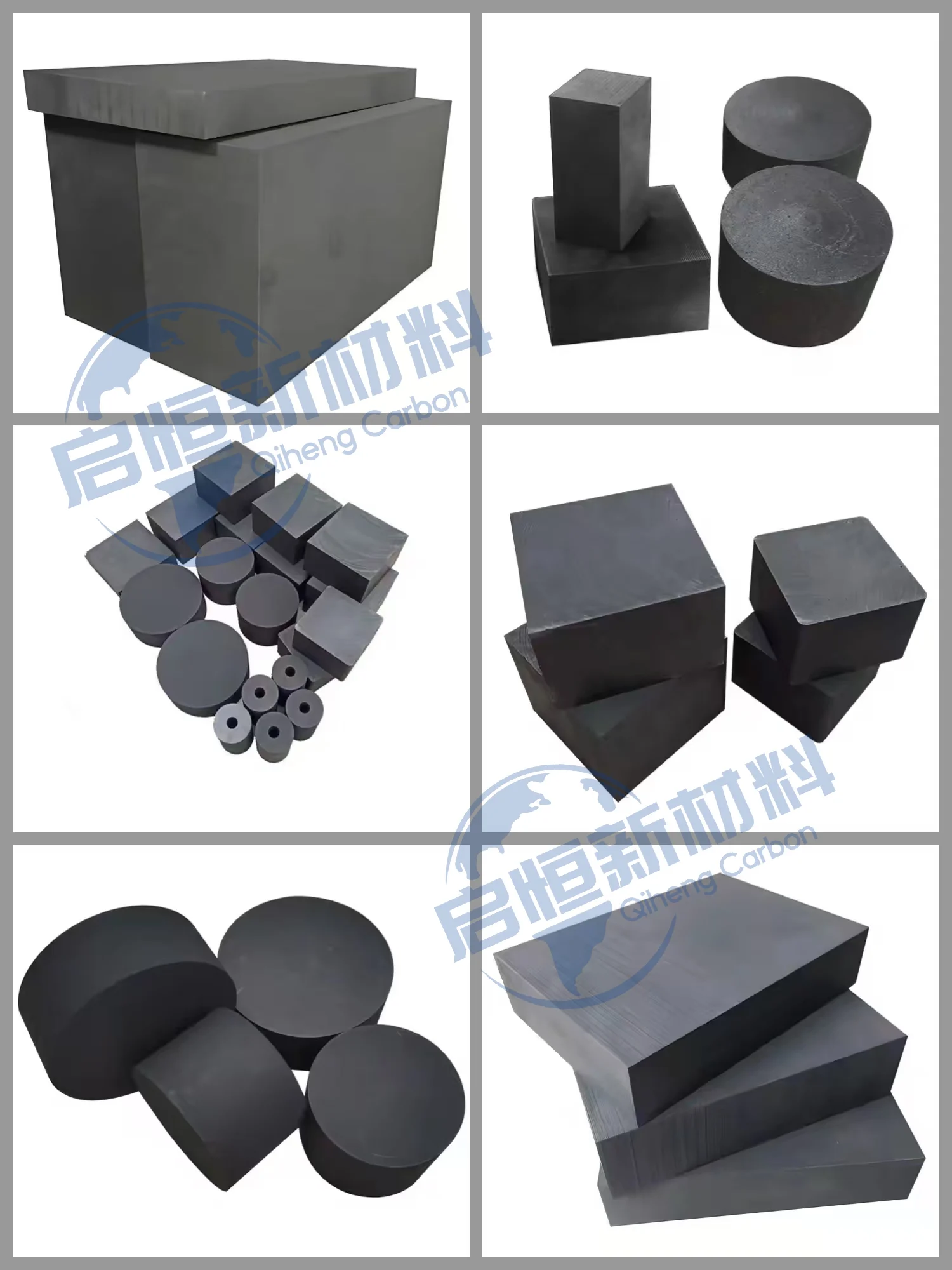 High Purity 99.9% Carbon Graphite Blocks Factory Price Square & Round ...
