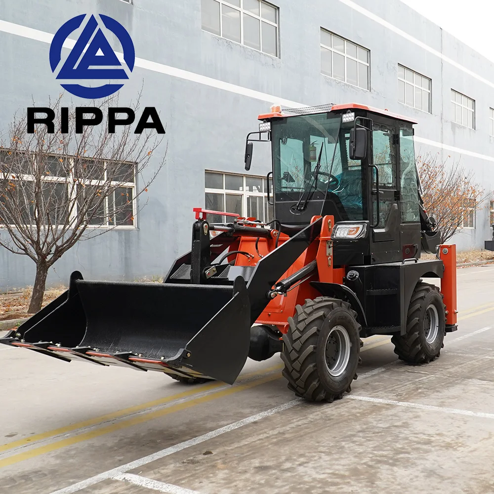 Rippa Wheel Loaders 4 Wheel Towable Large Backhoe Loader 4ton ...