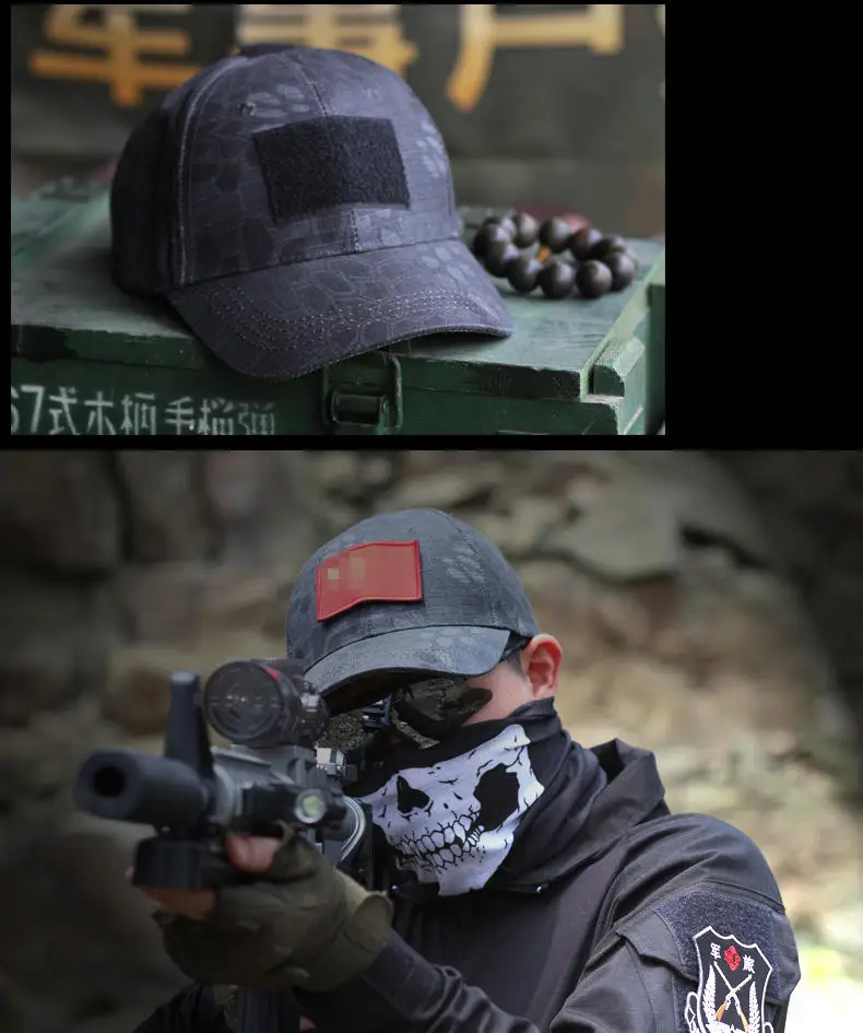 Black Flag Warrior Patch Fitted Tactical Operator Hat Top Level ...