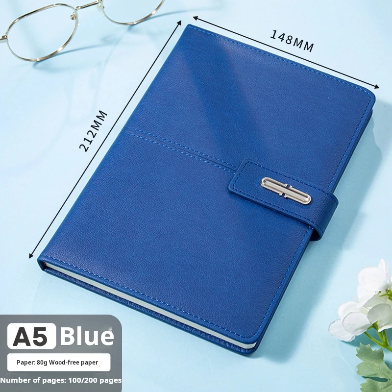 Custom Black Notebook with Box Thermos Cup Journal Gift Set