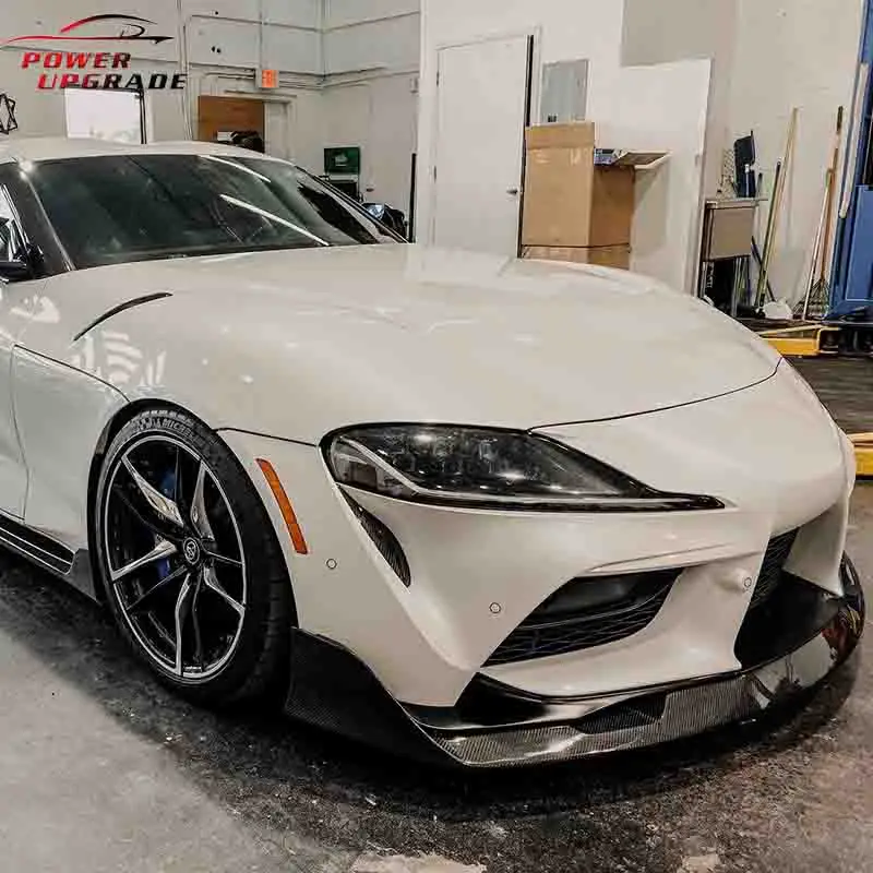 Toyota Supra A90 Front Bumper Lip - Carbon Fiber Enhance
