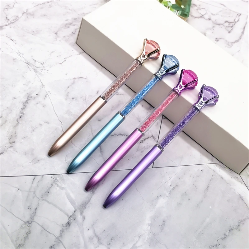 Promotional Diamond Ball Point Pen Office Supply Gifts Stock 1.0mm ...