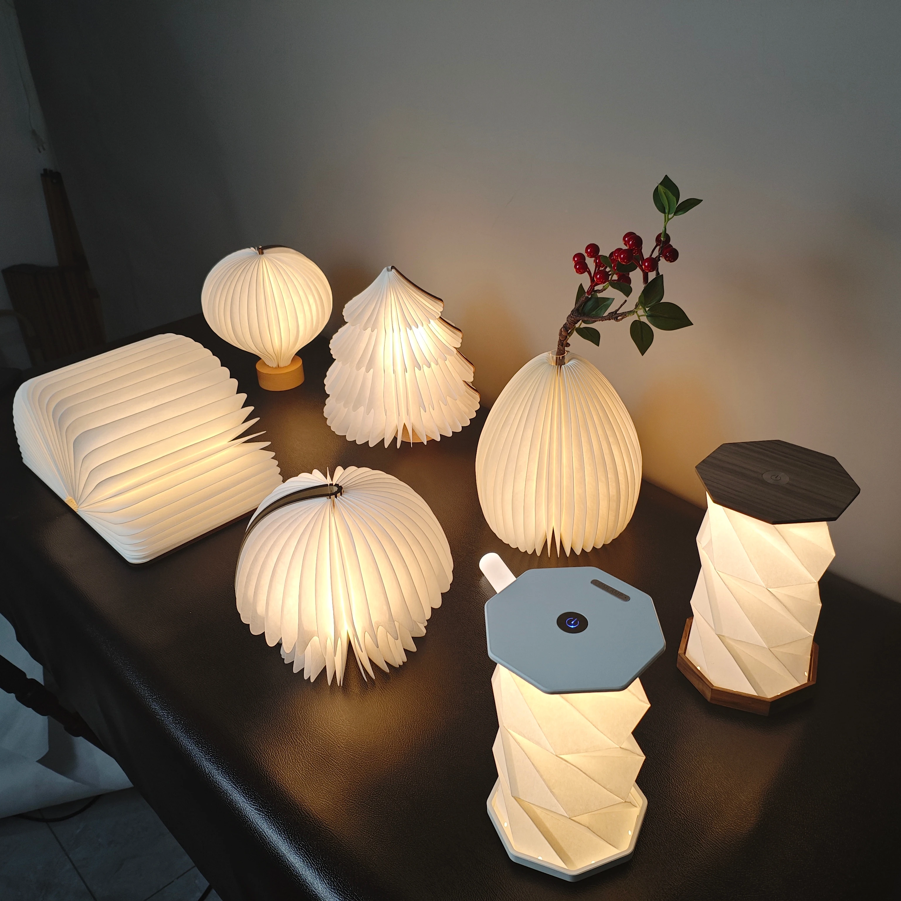 Alibaba.com: Korean Simple Style White Folding Paper Lamp USB Magnetic ...