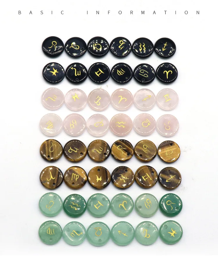 Constellations Pink Crystal Black Horse Green Aventurine Tiger Eye ...