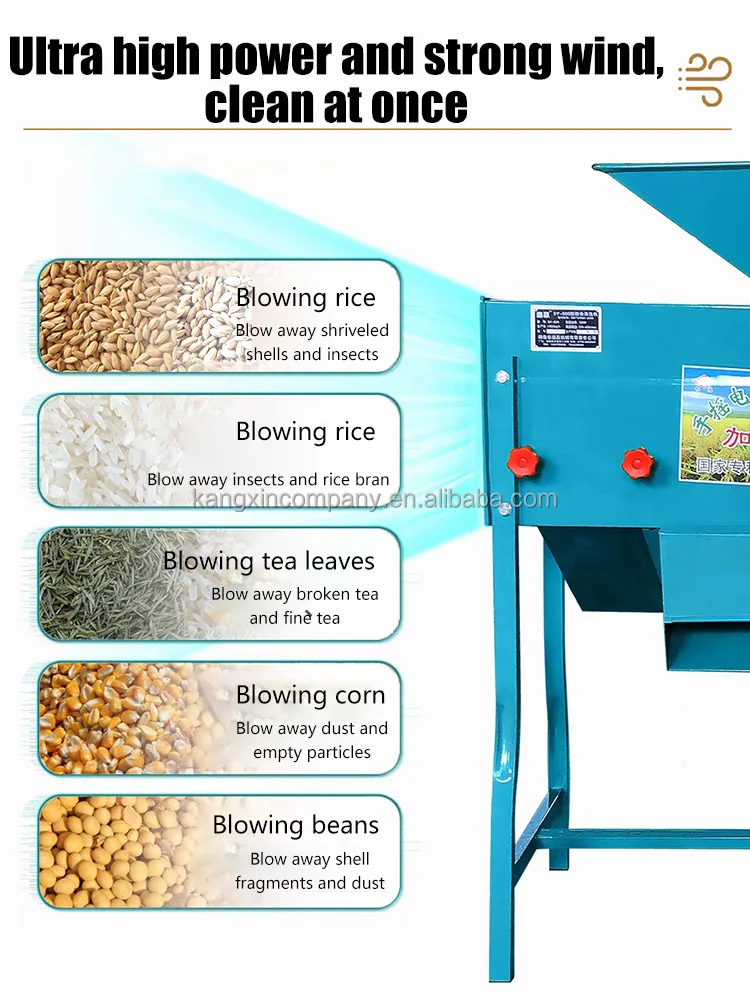 Small Wheat Rice Grains Destoner Cleaner Grain Cleaning Machine - Buy ...