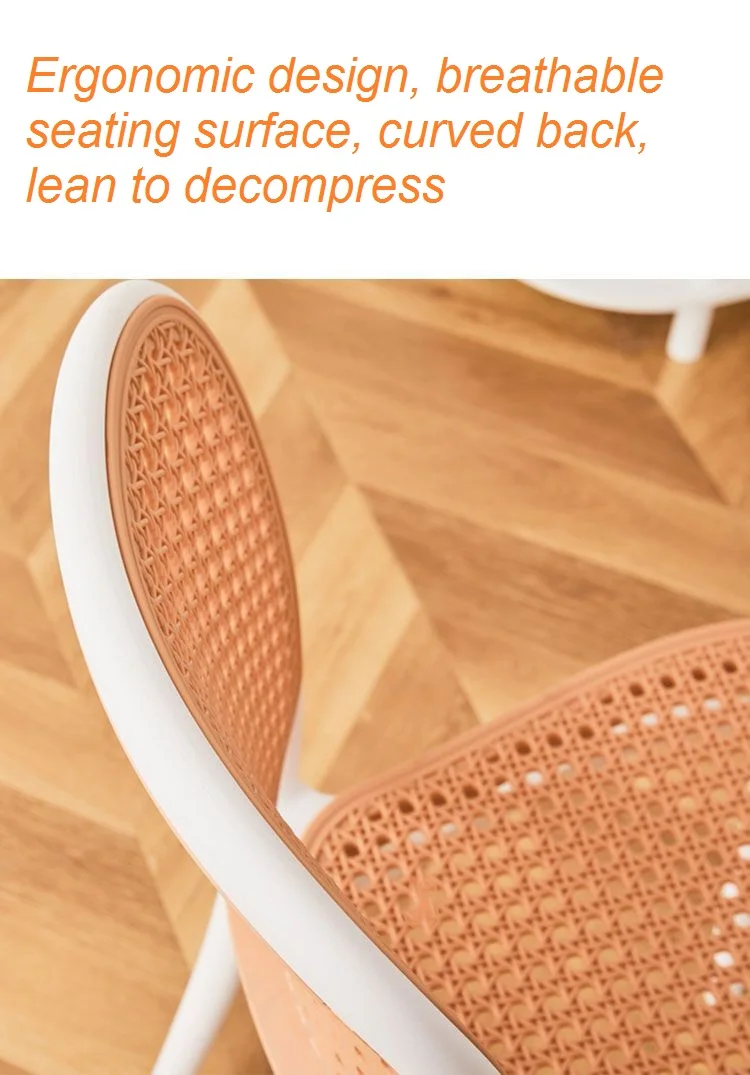 Cheap Simple Rattan Chair Outdoor Plastic Chair Stackable Modern Dining ...