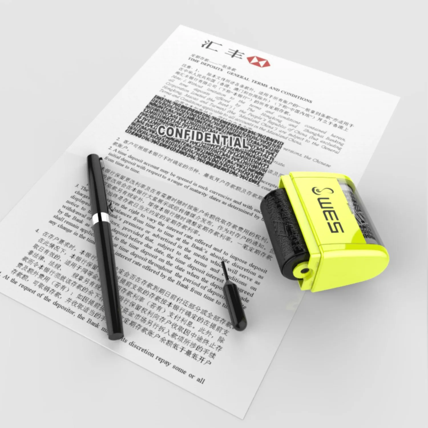 WES Flash Stamp - Secure Your Office with Pre-Inked Trust