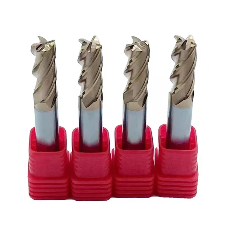 4 Flutes Tungsten 100% New Solid High-speed Steel Square End Milling ...