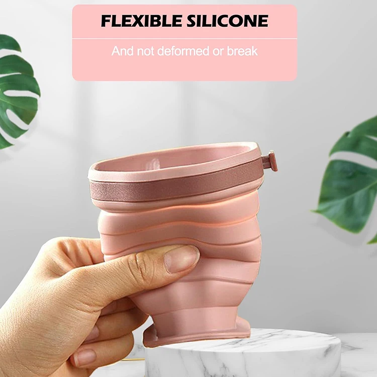 Novelty Foldable Reusable Coffee Travel Mug Custom Logo Collapsible Mug ...