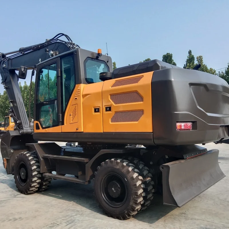 21 Tone New Wheel Excavator Efficient With Cummins Engines Korean ...