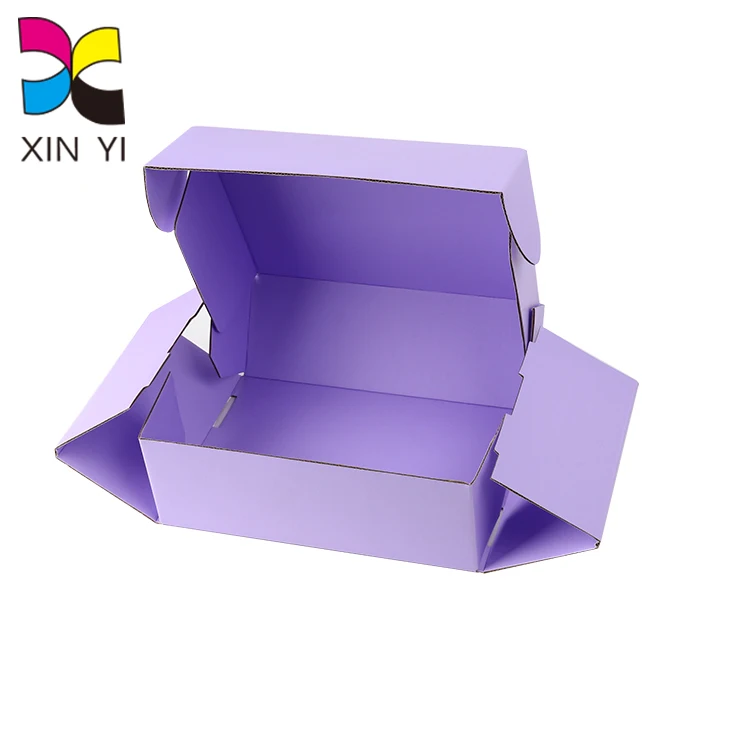 Eco-Friendly Purple Corrugated Mailer Boxes Wholesale Custom Paper ...