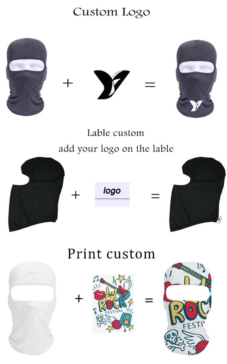 Wholesale Custom Logo Balaclava - Breathable & Solid Design